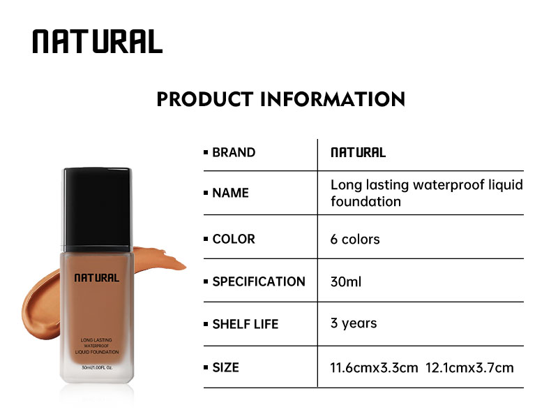Long Lasting Liquid Foundation - Natural
